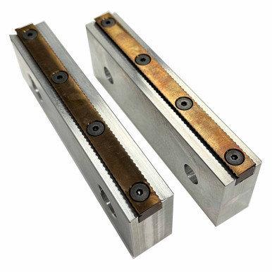 6-inch Serrated Vise Jaw Set | Grip Workholding