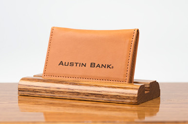 Personal Card Holder Tan Bridle - TLT Leather