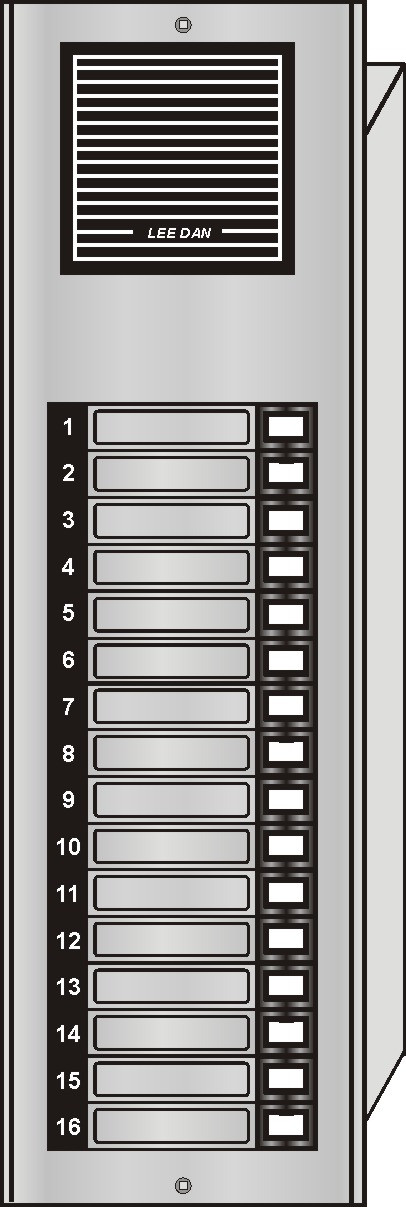 Main Entrance Intercom Panel 16 Button - ES-016S | BLVS