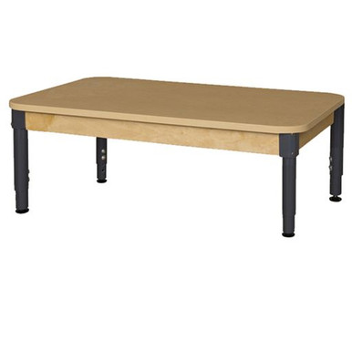 30" x 48" Rectangle High Pressure Laminate Table with Adjustable Legs ...