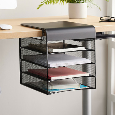 Shop Safco Onyx Hanging Storage – Modular 4-Tray Organizer | Furniture ...