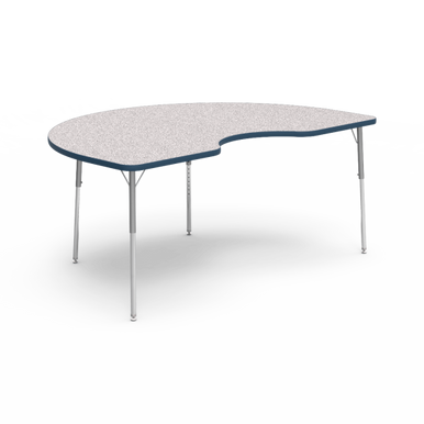 Buy 4000 Series 48" x 72" Kidney Preschool Activity Table, Grey Nebula ...