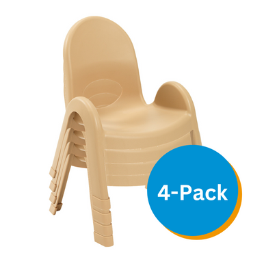 Children's Factory Value Stack Chair Set of 4 - Durable, Comfortable ...