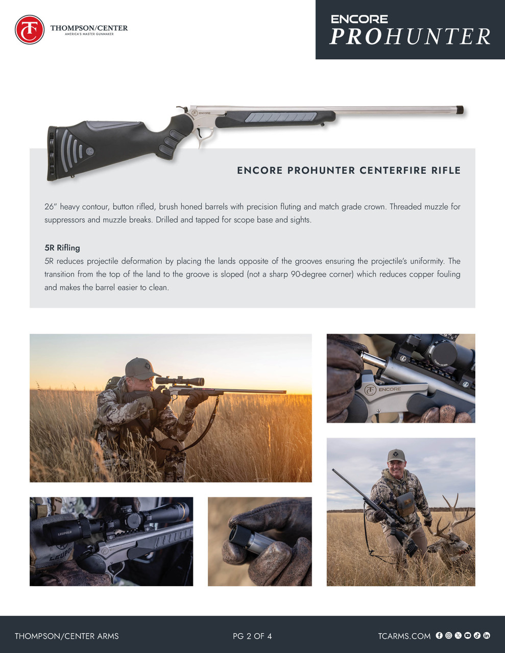 T/C 450BM 26" Encore SST Fluted NS TB - Bass and Bucks