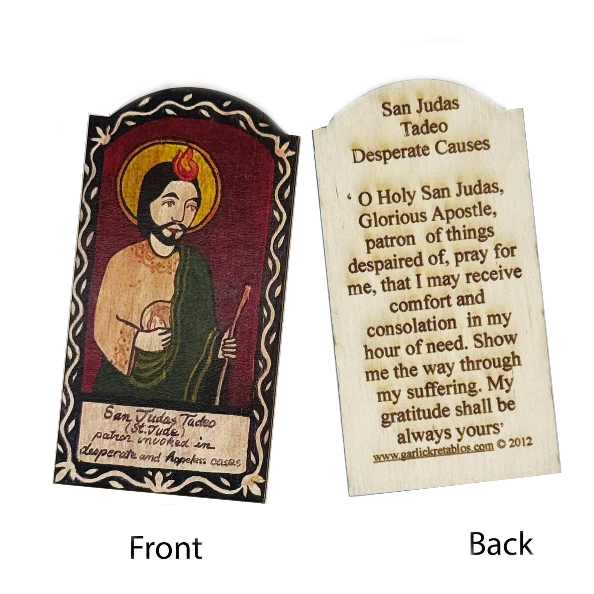 St. Jude Pocket Size Retablo - Patron of Desperate and Hopeless Causes ...