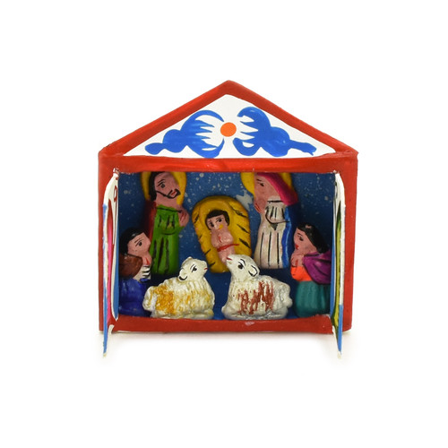Mini Nativity Retablo, Handmade Fair Trade from Peru
