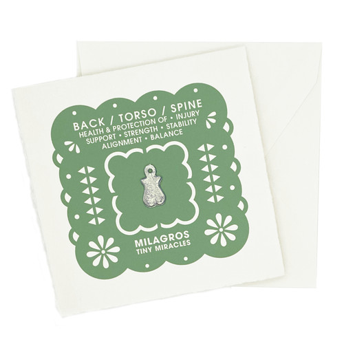 BACK / TORSO /SPINE Milagro Notecard - Health & Protection of, Injury ...