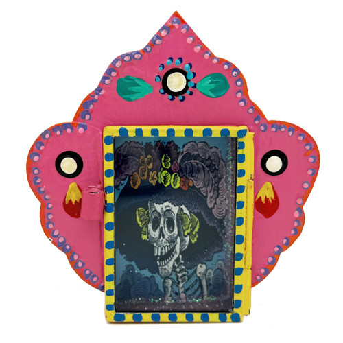 Metal Pink Nicho with CCatrina Image for Day of the Dead / Dias de los ...
