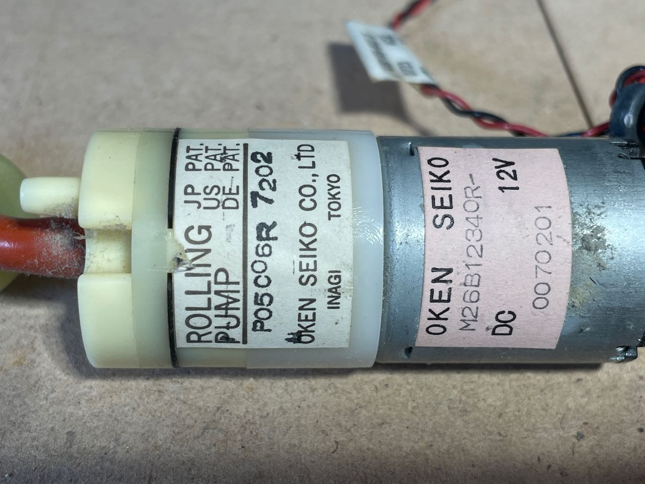Oken Seiko rolling pump 408169-002 ASSY PUMP NBP W/FERRITE