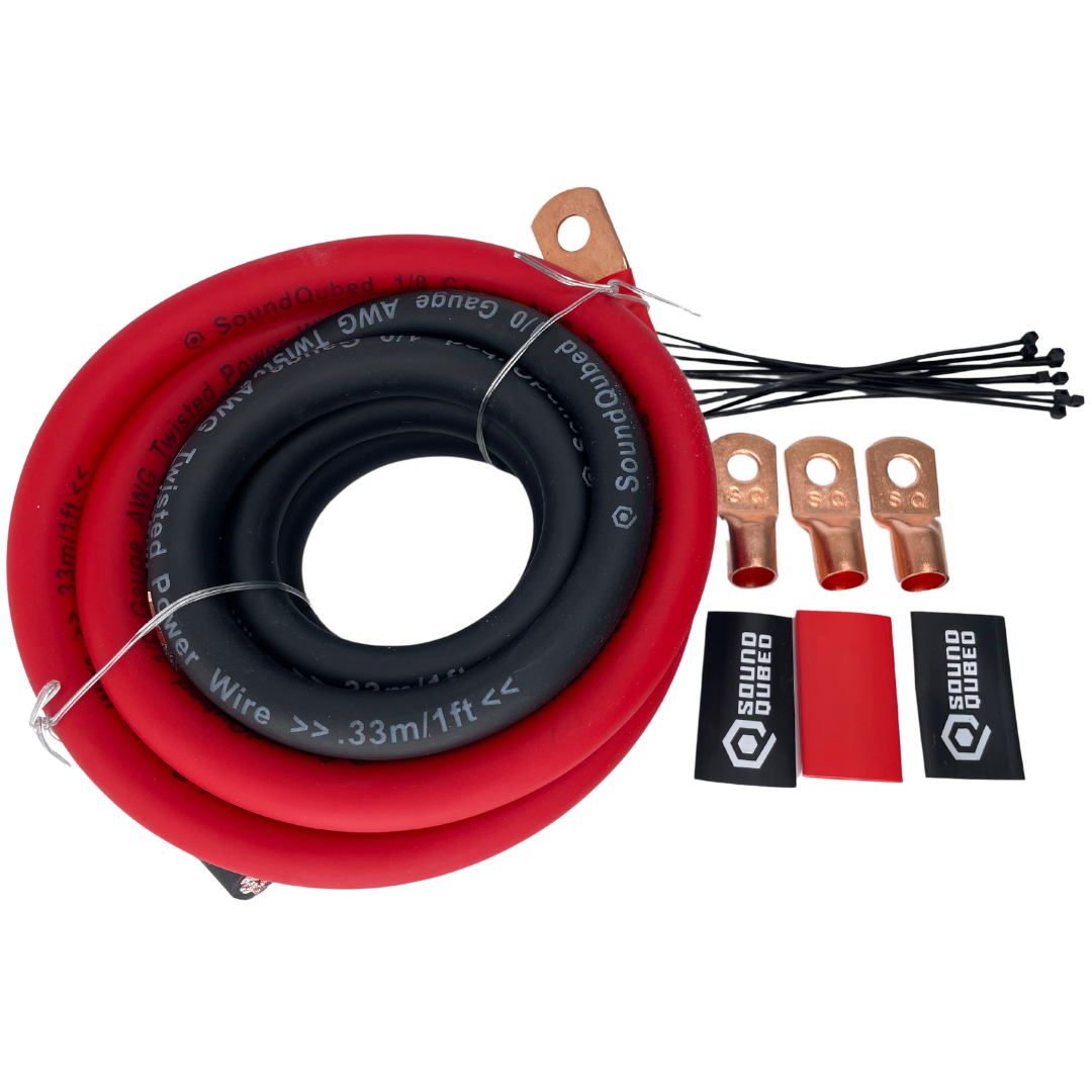 1/0 Gauge Big 3 Upgrade Kit - CCA wire