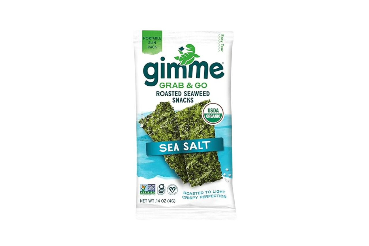 Gimme Organic Grab & Go Roasted Seaweed Snacks Sea Salt - .14 oz ...