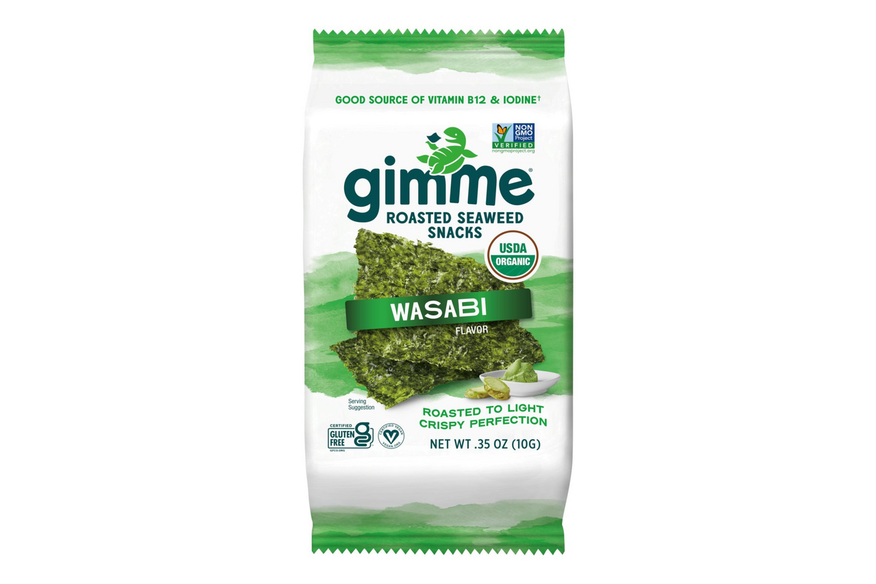 Gimme Organic Wasabi Roasted Seaweed Snacks - .35 oz - Desert Spoon ...