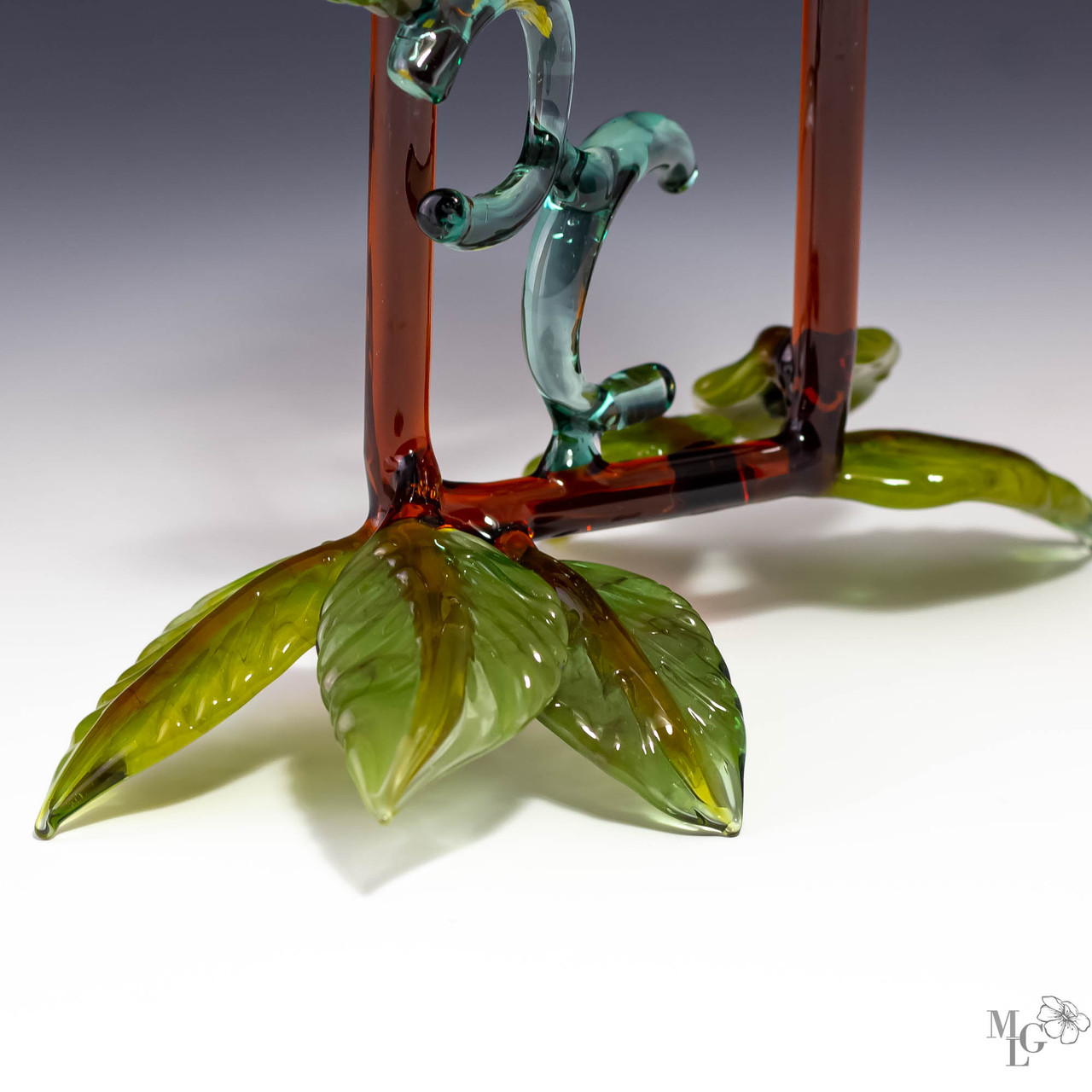 Entangled / Calendula Flower Sculpture / Art Glass For Your Home