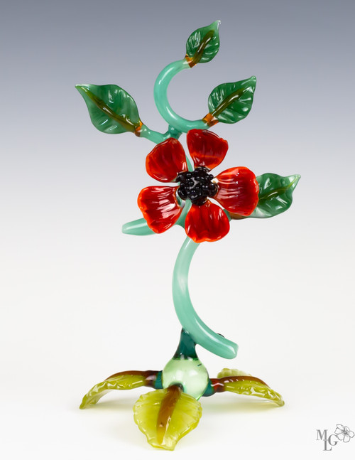 Eden / Glass Wildflower / Botanical Sculpture - Morning Light Glass