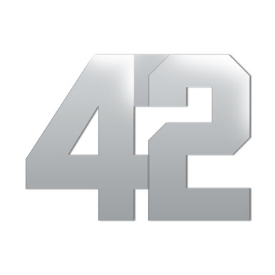 Silver 42 Lapel Pin - JRM Sportservice, INC.