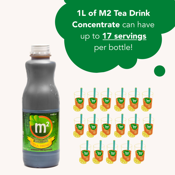 M2 TEA DRINK - 1 LITER BOTTLE