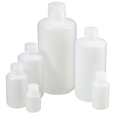 Nalgene Packaging Bottle, Narrow Mouth - HDPE 32oz / 1000mL (38-430), 50-cs