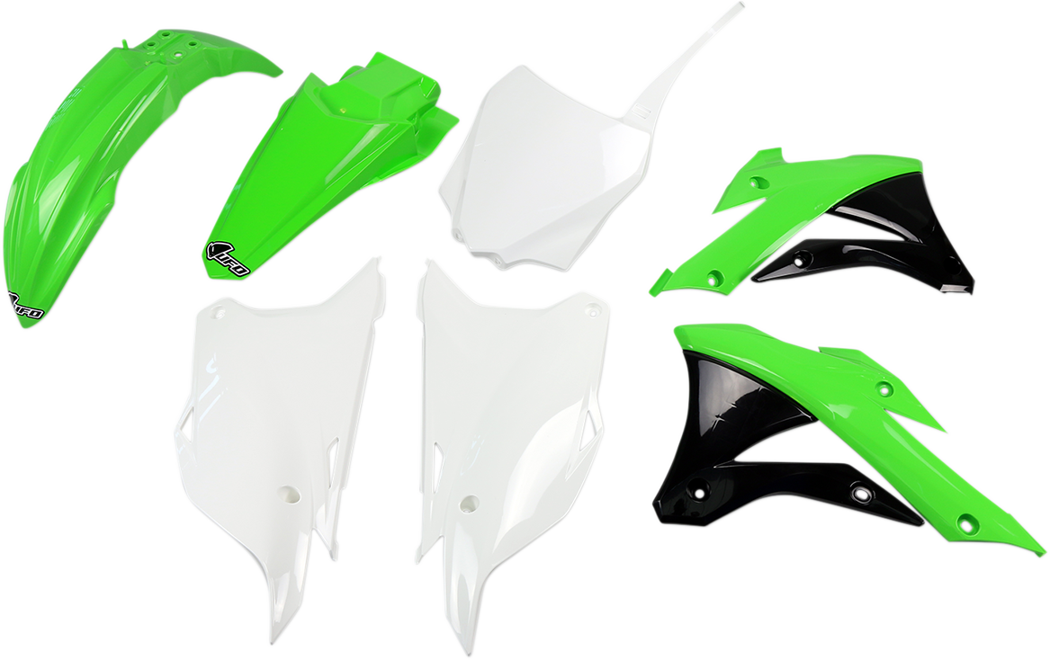 Ufo Replacement Body Kit Oem Green/White/Black Kx85 Kakit222-999A - J J ...