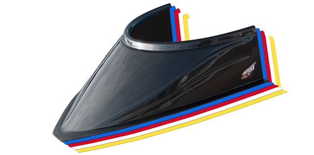 MD3 Dirt Late Model Racing Hood Scoops - J J Motorsports