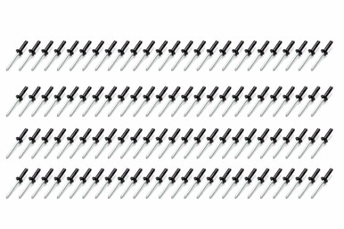Sm Hd Rivet Black Multi -Grip 100Pk 814B-100S - J J Motorsports