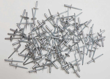 Large Head Rivet Silver 100Pc 3/16In 816-100L - J J Motorsports