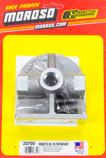 Moroso Ford Oil Filter Mount 23700 - J J Motorsports