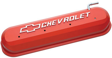 Gm Ls Valve Covers Slant Edge Orange Pfm141-261 - J J Motorsports