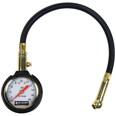 Allstar Tire Pressure Gauge 0-20 PSI ALL44076 - J J Motorsports