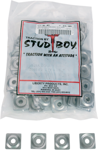 Stud Boy Backer Plates Aluminum 5/16" 96 Pack 2061-P3 - J J Motorsports