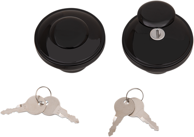 Drag Specialties Non-Vented Locking Gas Cap Black 03-0320Ab-B - J J ...