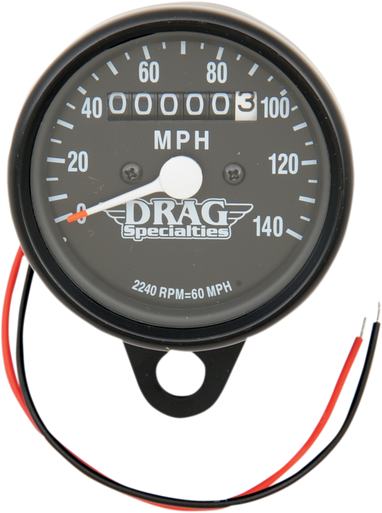 Drag Specialties 2.4" Mph Mini Led Mechanical Speedometer/Indicators ...