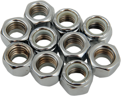 Drag Specialties 7/16-14 Chrome Nylon Nut Mpb279 - J J Motorsports