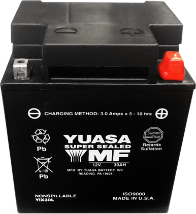 Yuasa Agm Battery Yix30L-Pw Yuam7230Lpw - J J Motorsports