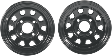 Itp Delta Steel Wheel Front/Rear Black 14X7 4/110 5+2 1425553014B - J J ...