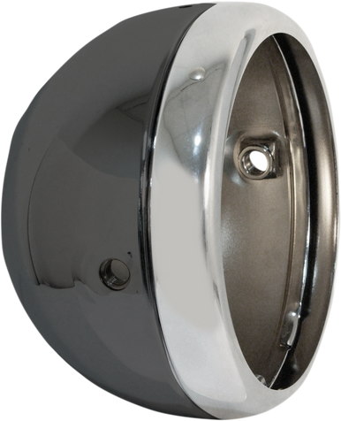 Emgo 5 3/4" Lucas Style Headlight Shell Black 66-65074 - J J Motorsports