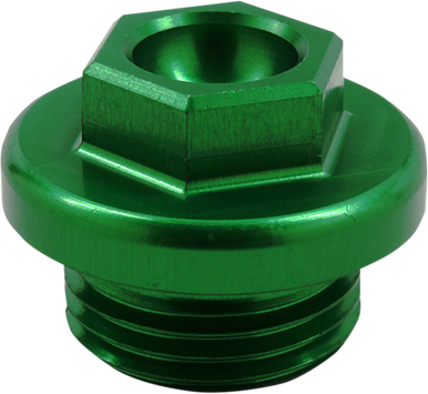 Works Connection Oil Fill Plug Green 24-198 - J J Motorsports