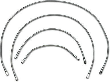 Drag Specialties Universal Brake Line Clear 46" 846 - J J Motorsports