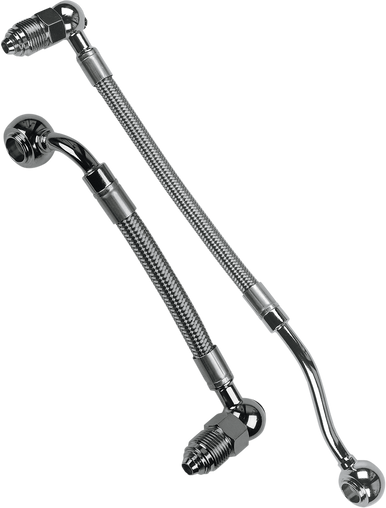 Goodridge Fuel Line Pair Clear Flht Hdfl-005 - J J Motorsports