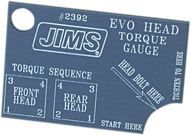 Jims Head Bolt Torque Plate 2392 - J J Motorsports
