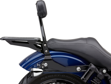 Cobra Backrest Kit 14" Black Dyna 602-2004B - J J Motorsports