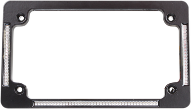 Custom Dynamics License Plate Frame Black Tf04-B - J J Motorsports