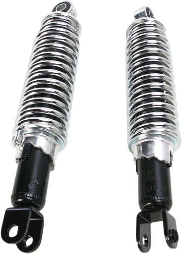 Emgo Custom Shorty Shocks With Shroud Black Body/Chrome Spring Finish ...