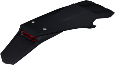 Ufo Enduro Rear Fender With Light Black Hu03398001 - J J Motorsports