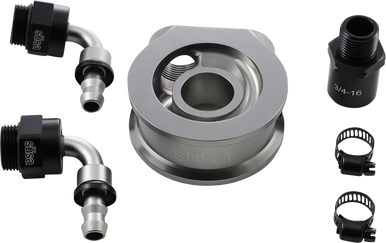 Jagg Oil Coolers Oil Filter Adapter Evo 4500 - J J Motorsports