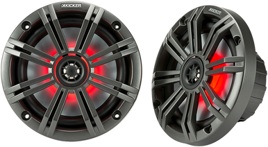 Kicker 6.5" Speakers 7-Color Led 45Km654L - J J Motorsports