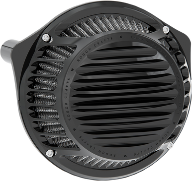 Rough Crafts Round Air Cleaner Black Rc-600-009 - J J Motorsports