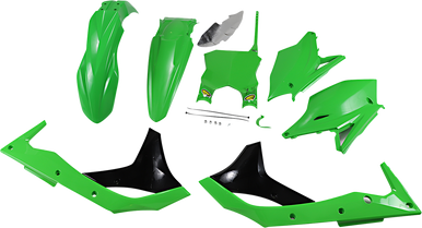 Cycra Plastic Body Kit Oem Green/Black Kx250F 1Cyc-9419-00 - J J ...