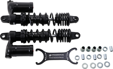 Progressive Suspension 970 Series Piggyback Shocks Gloss Black/Matte ...