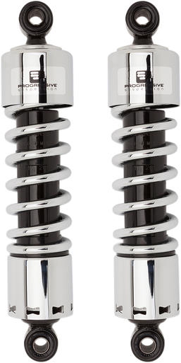 Progressive Suspension 412 Series Shock 12" Standard Chrome Dyna 412 ...
