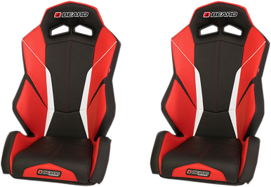 Beard Seats V2 Torque Seat Black/Red 852-531 - J J Motorsports